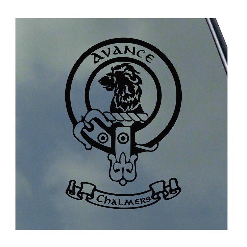 CHALMERS CLAN CREST Vinyl Sticker Truck Car Computer Scottish - Etsy