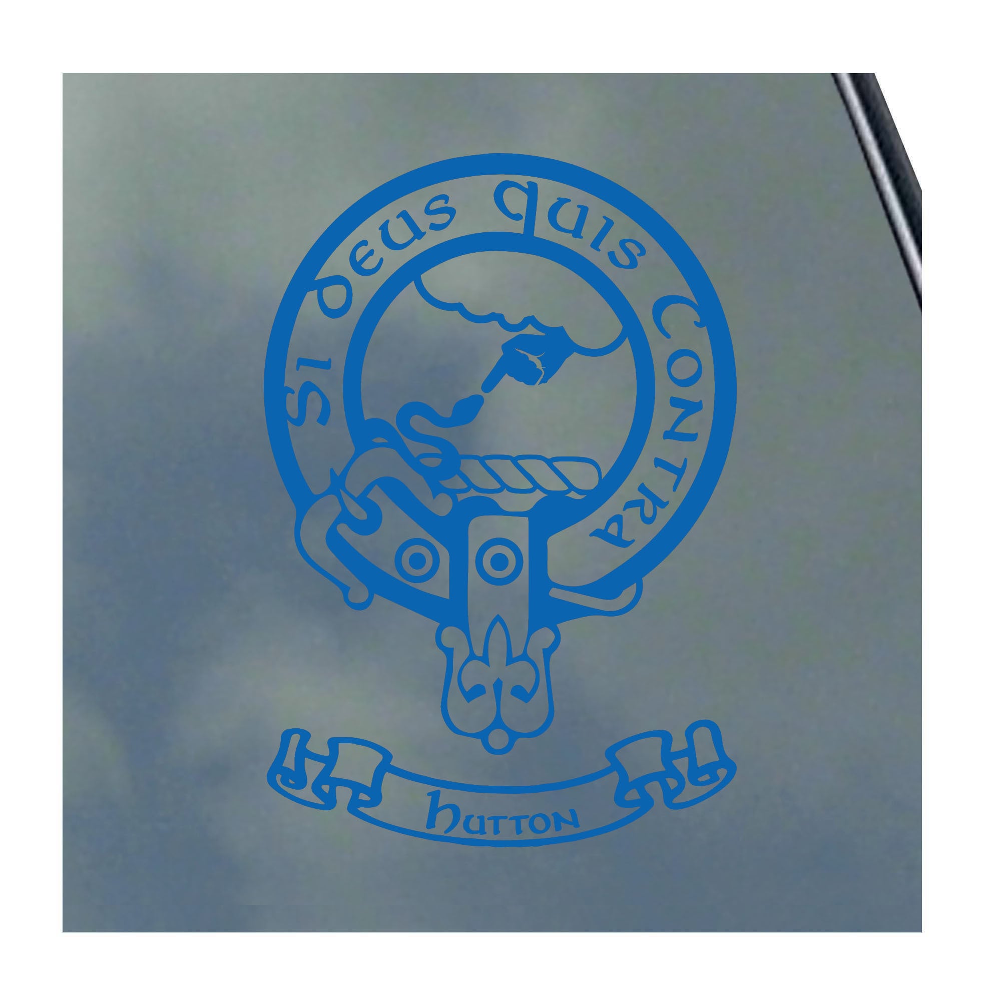 HUTTON CLAN CREST Vinyl Sticker Truck Car Computer Scottish | Etsy