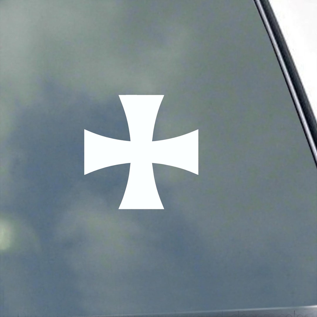 IRON CROSS Simple Vinyl Sticker Decal German Motorcycle Club WWII ...