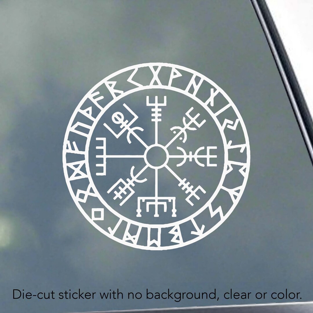 NORSE PROTECTION RUNE Vinyl Sticker Decal Asatru Odin Thor Gods Pagan ...