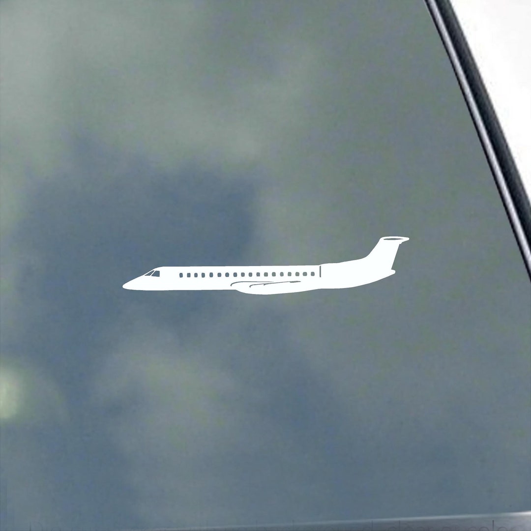 EMB-145 Side View Vinyl Sticker Decal by KLO Graphics General Aviation ...