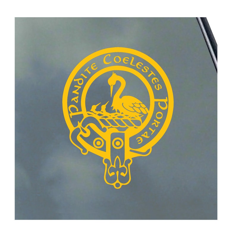 GIBBS or GIBSON CLAN Crest Vinyl Sticker Truck Car Window | Etsy