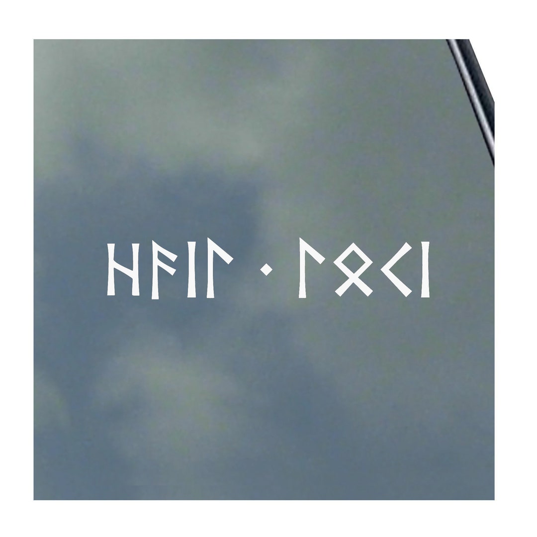 Hail Loki Vinyl Sticker Decal by KLO Graphics Asatru Odin Thor Norse ...