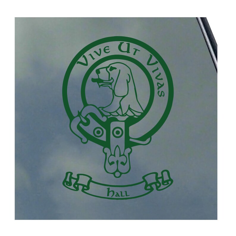HALL CLAN CREST Vinyl Sticker Truck Car Computer Scottish - Etsy