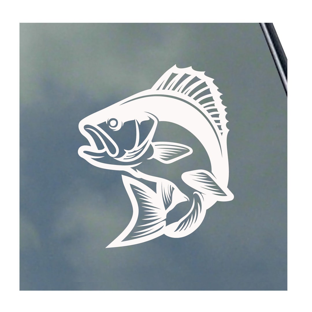 Bass Fish Vinyl Sticker Hunting Hunter Sportsman Fishing Car Truck ...