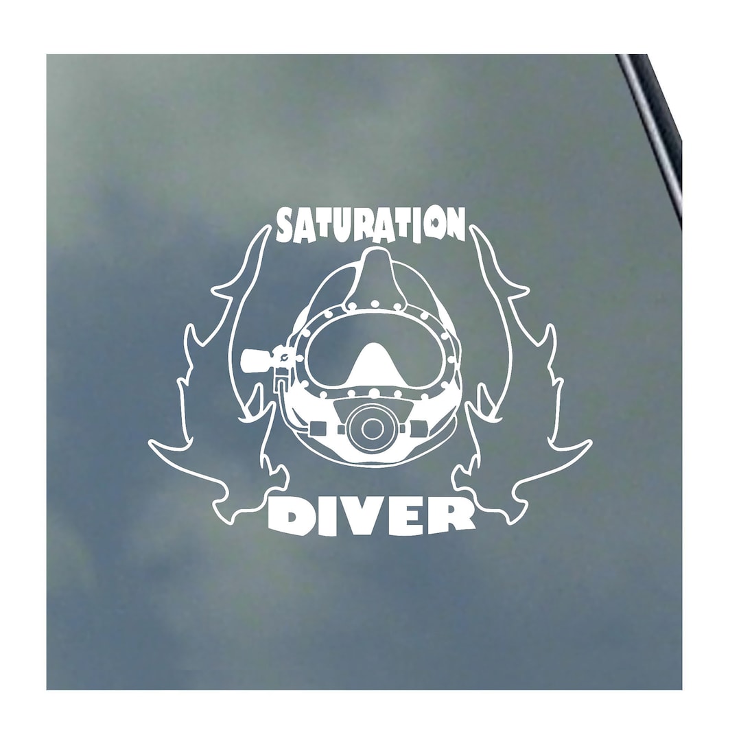 DEEP SEA SATURATION Diver Vinyl Sticker / Decal Ocean Dive Ocean ...