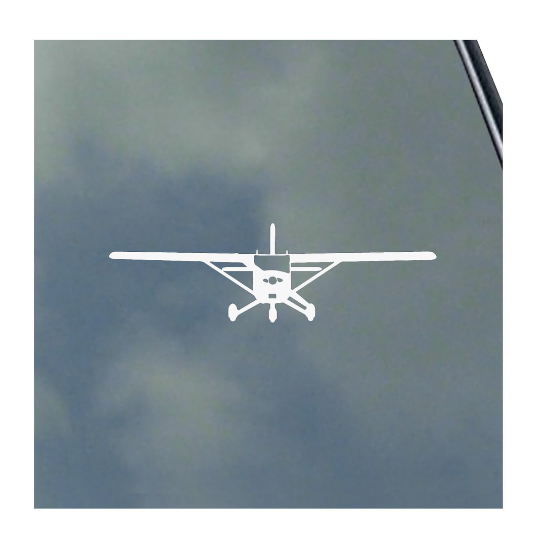 Cessna 172 Pilot Front View Vinyl Sticker Decal KLO Graphics Skyhawk ...