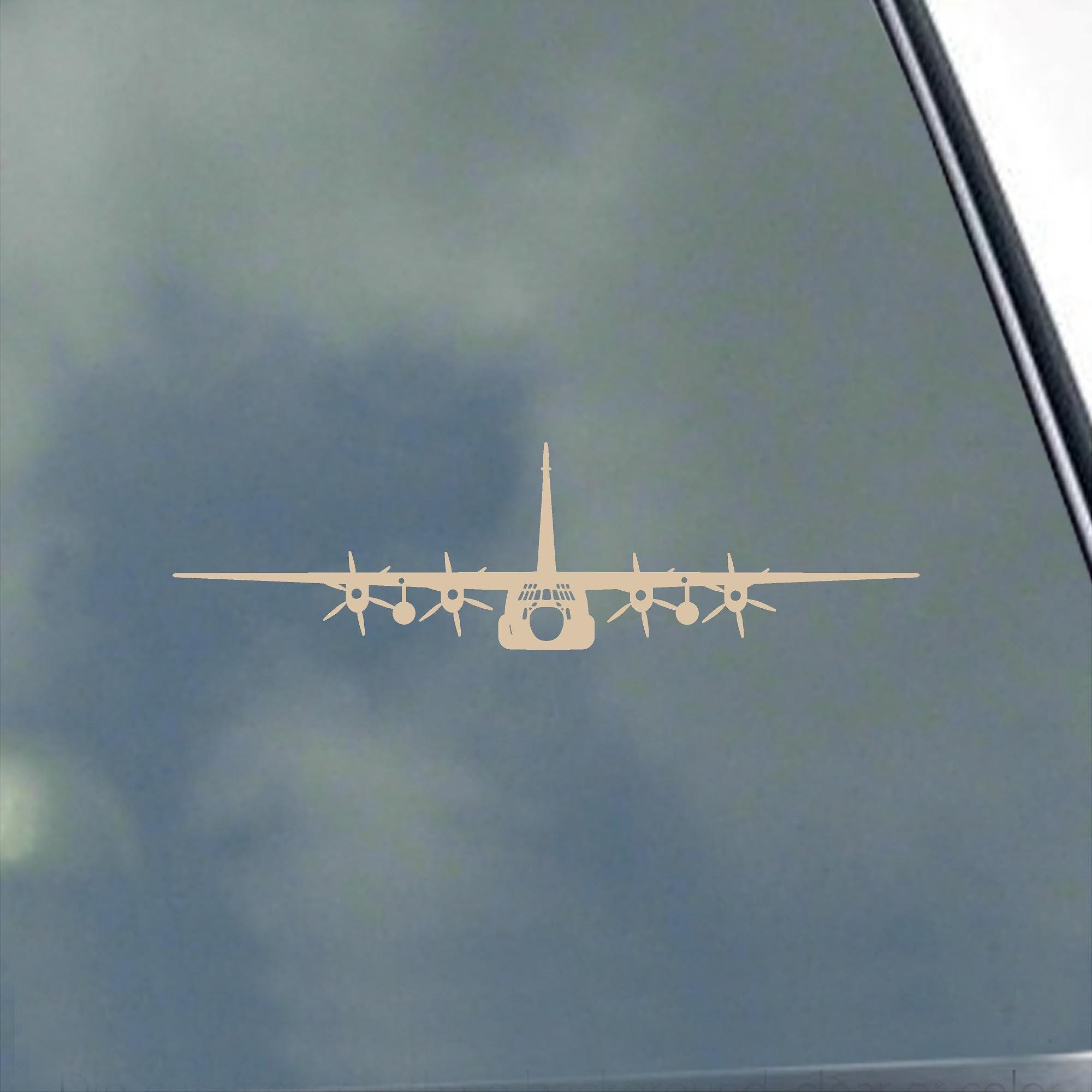 C-130J SUPER HERCULES Pilot Front With Tanks View Vinyl Sticker Decal ...