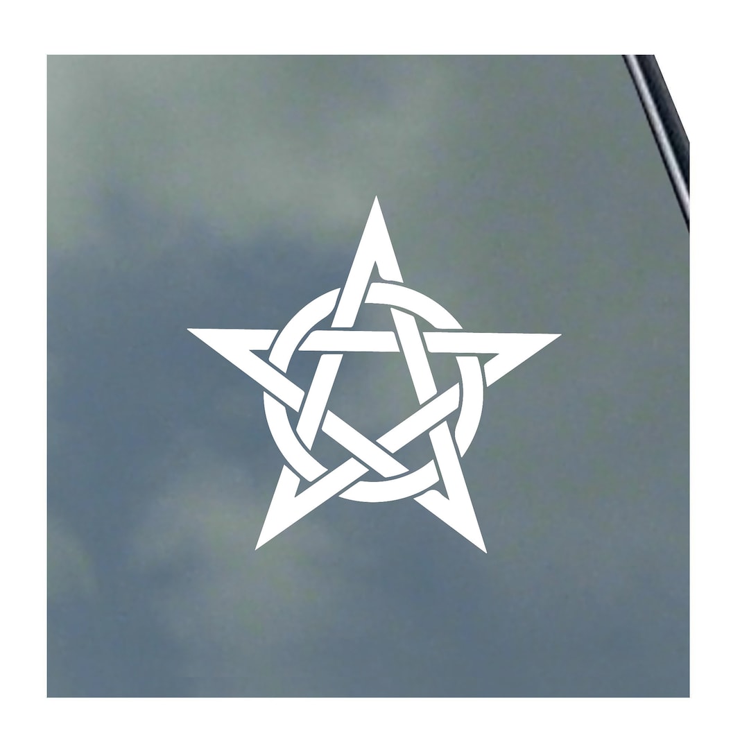Pentagram Knot Vinyl Sticker Decal Pagan Gods Druid Pentacle Celtic - Etsy