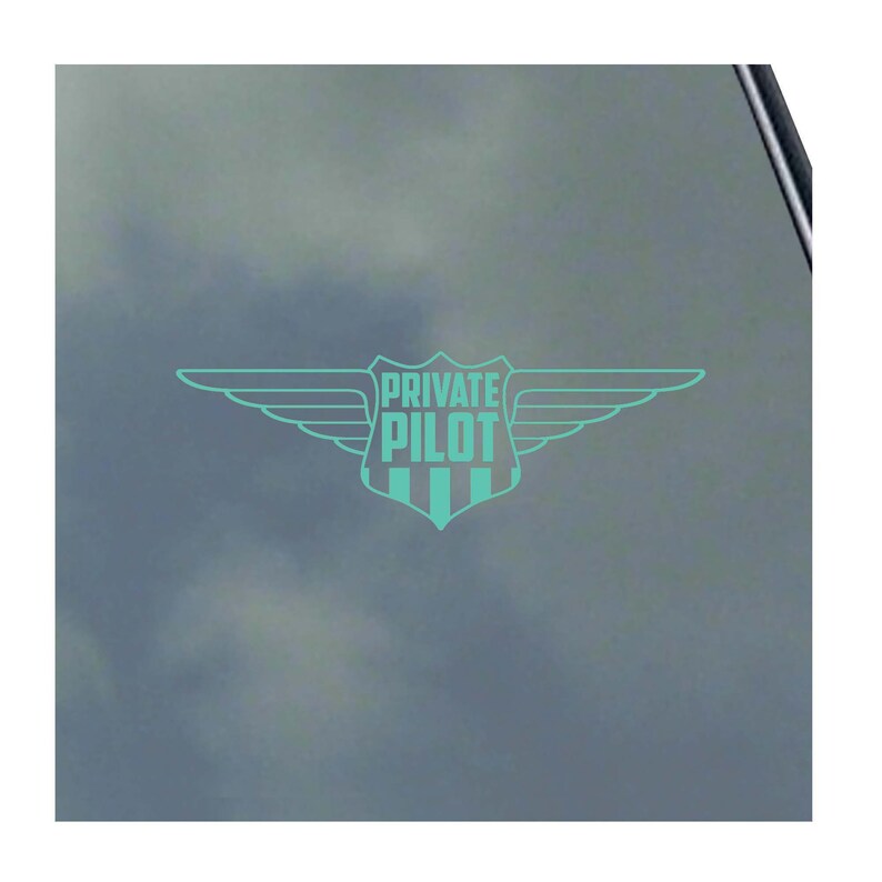 Private Pilot Wings Vinyl Sticker Decal Bush PPL License CFI Instructor ...