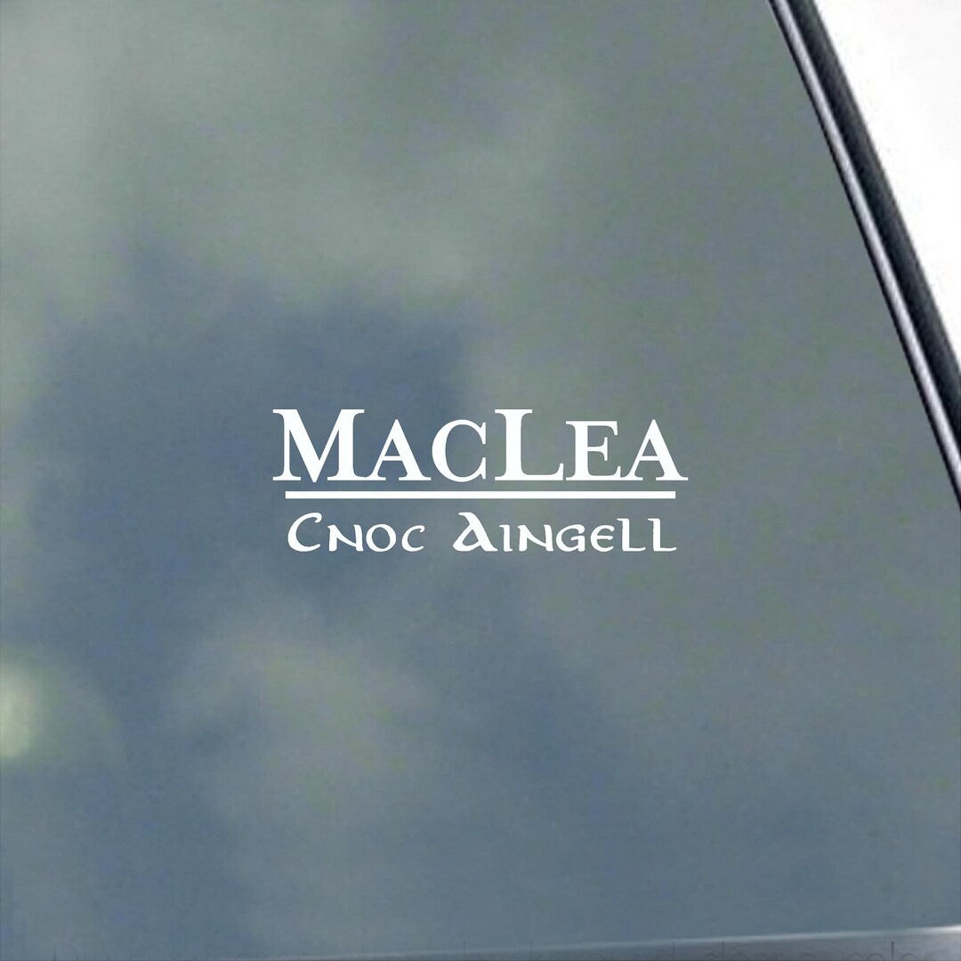 MACLEA CLAN CREST Line Vinyl Sticker Decal Truck Car Computer Scottish ...