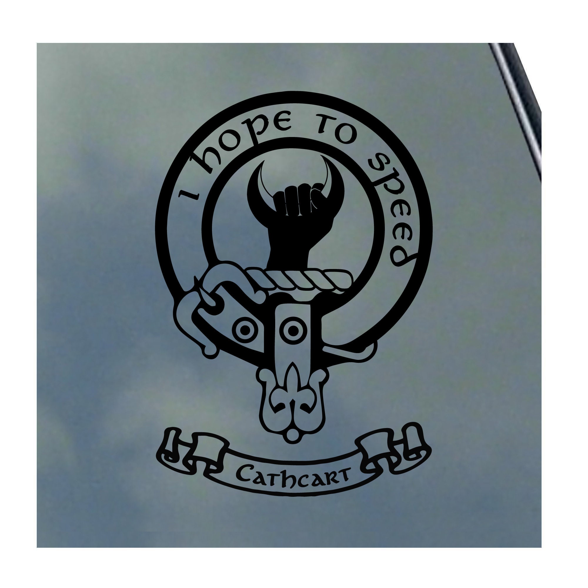 CATHCART CLAN CREST Vinyl Sticker Truck Car Computer Scottish - Etsy
