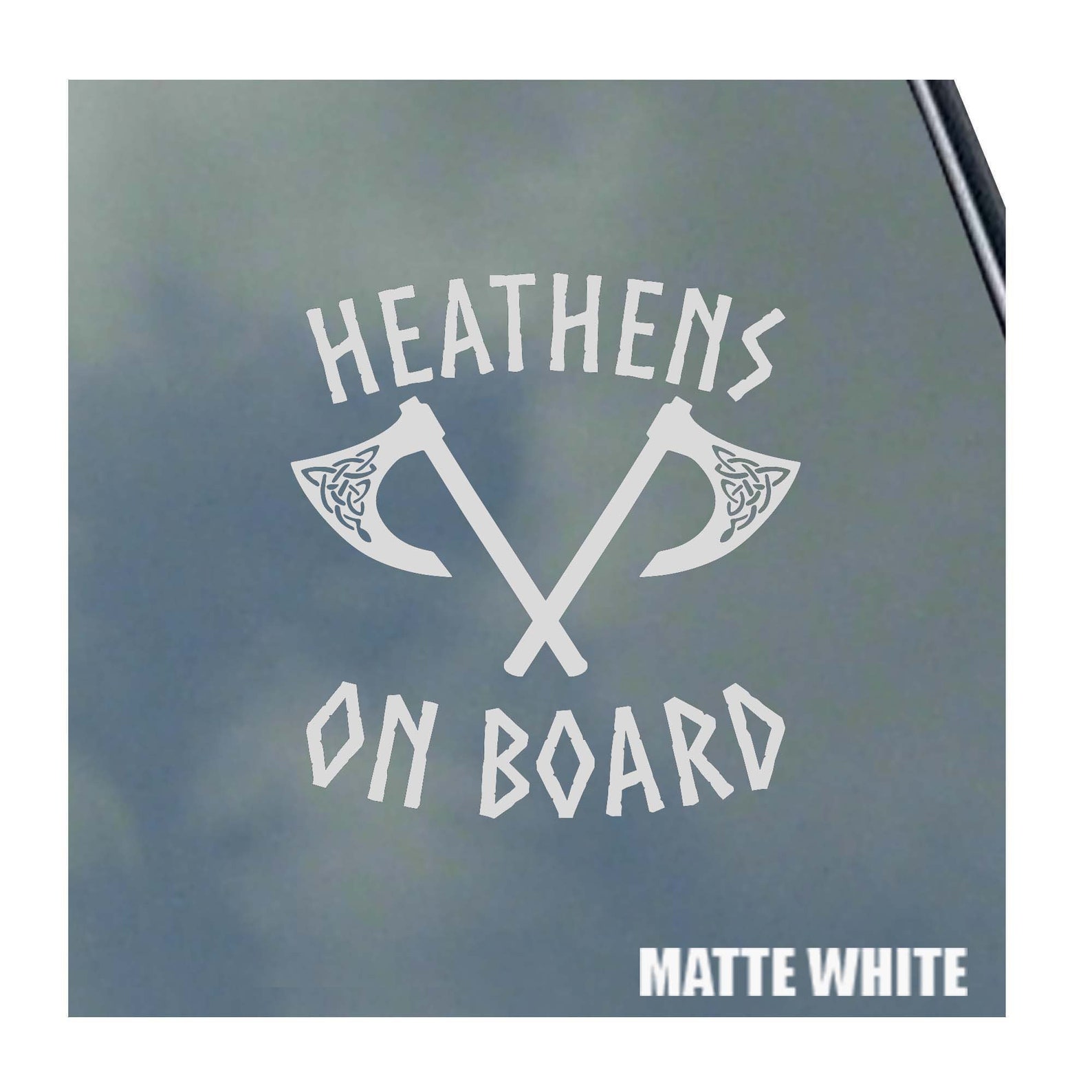 HEATHENS ON BOARD Vinyl Sticker Decal Norse Asatru Odin Thor | Etsy