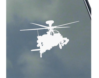 AH-64 Apache Helicopter Vinyl Decal Army Aviation - Etsy