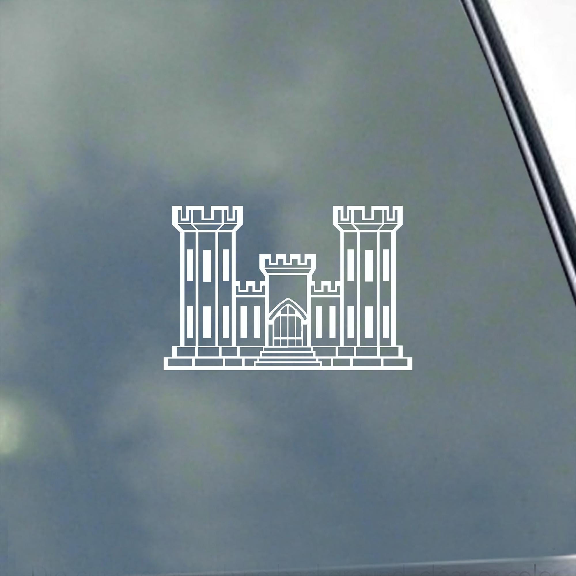 Engineer Corps Castle Vinyl Sticker Decal by KLO Graphics Veteran 12C ...