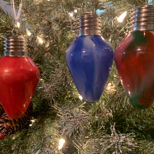 Painted Light Bulb - Etsy