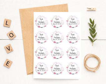 Save the date label | Etsy