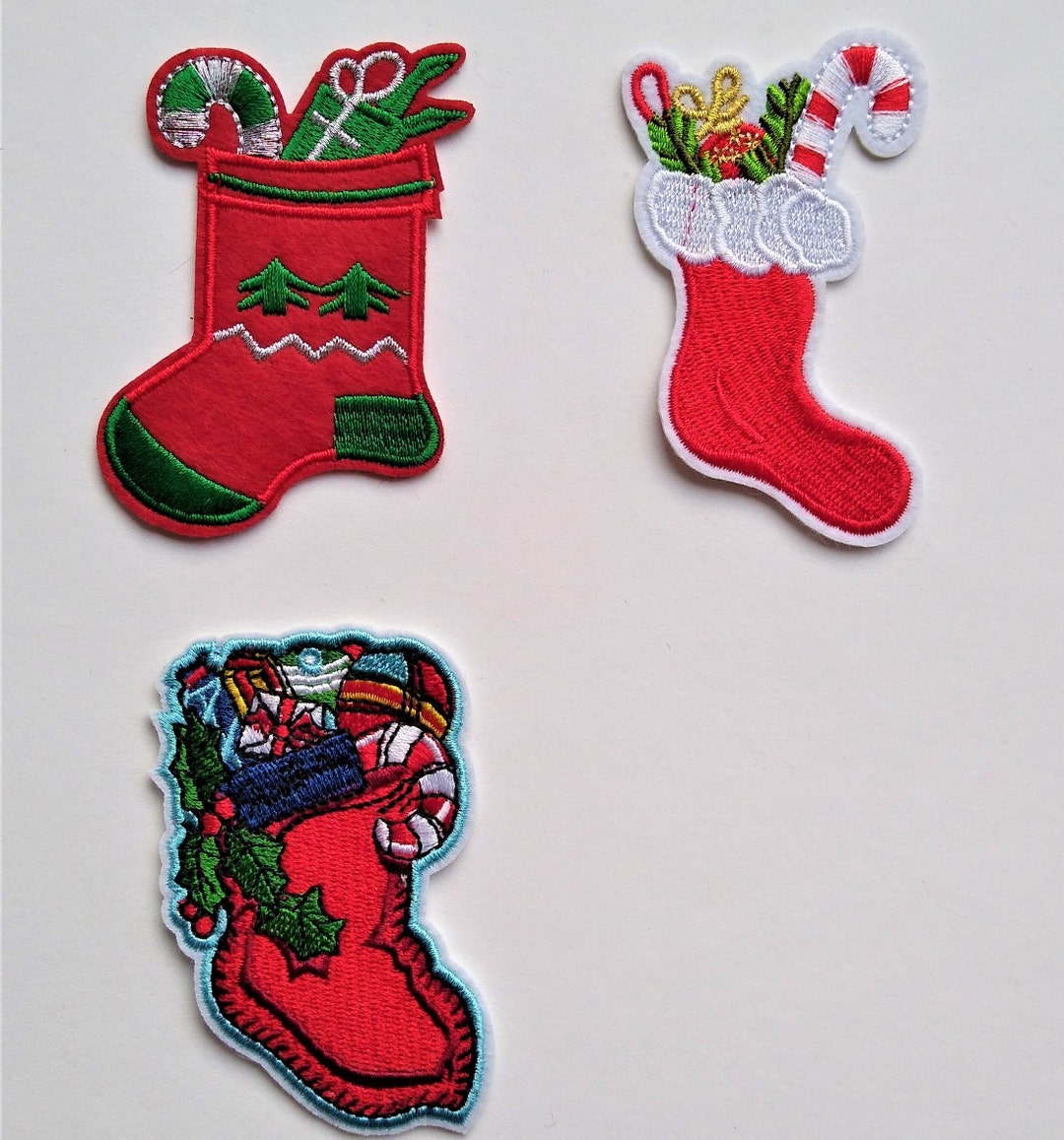 Iron on Christmas Stocking Motif, Festive Applique, Embellishment ...