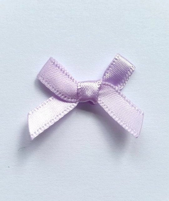 Lilac Bows Satin 7 mm Ribbon Bows Satin Bows Craft Supplies | Etsy