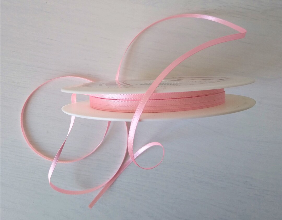 3mm Baby Pink Satin Ribbon: Thin Craft Ribbon, 2 Meter - Etsy