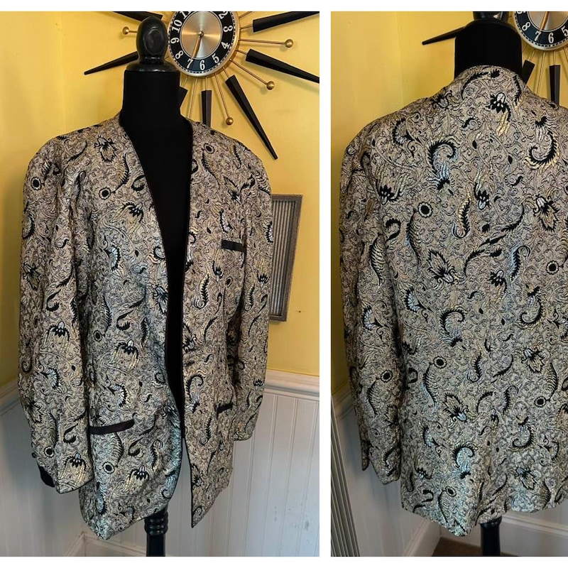 Gold Brocade Jacket Men - Etsy