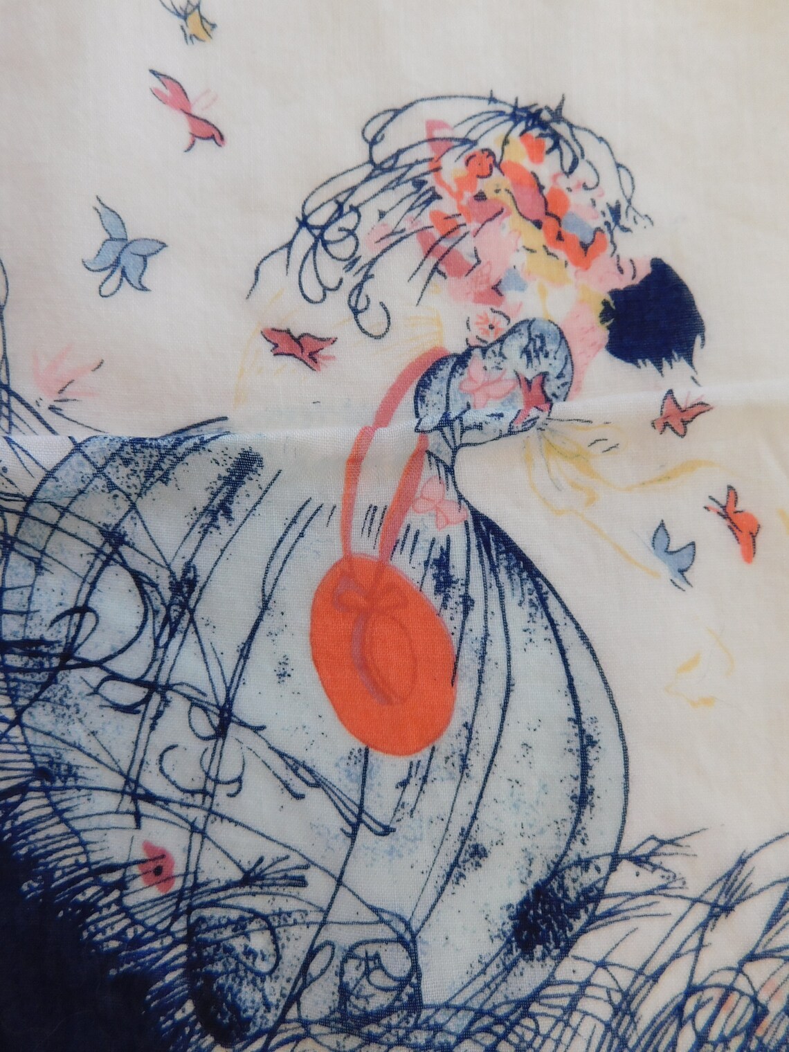Rare 1920s Vogue Handkerchief Art Deco Vogue Cover Butterflys - Etsy