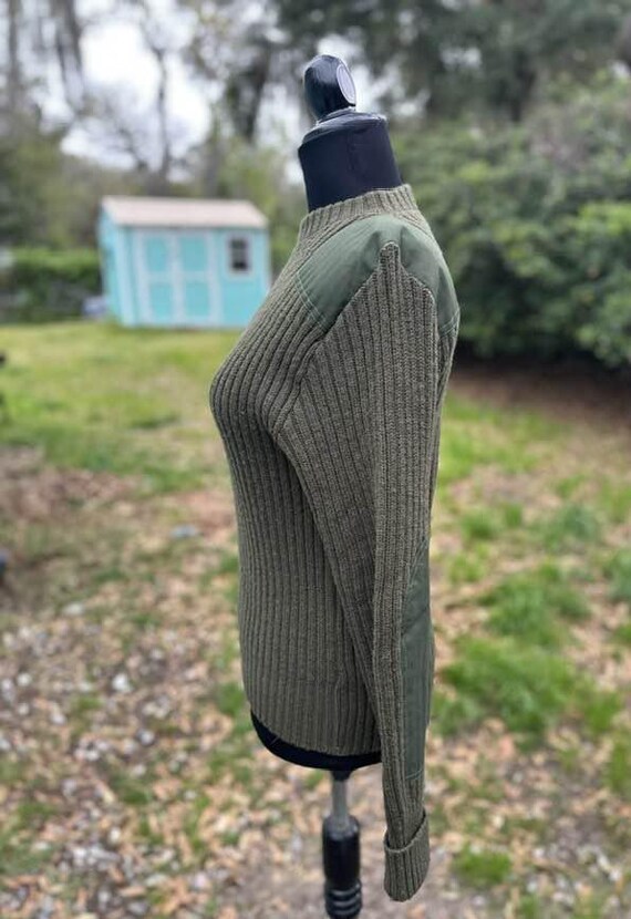 Vintage USMC Marine Corps Wooly Pully Sweater- Olive … - Gem