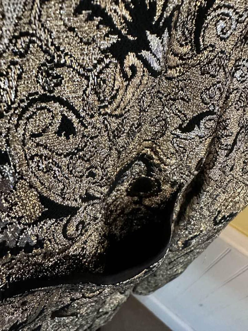 Vintage Mens Brocade Gold Silver Metallic Rat Pack Motown Suit Tux Suit ...