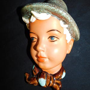 Vintage Wall Mask Reminiscent Goldscheider Adolf Prischl Karl Grossl ...