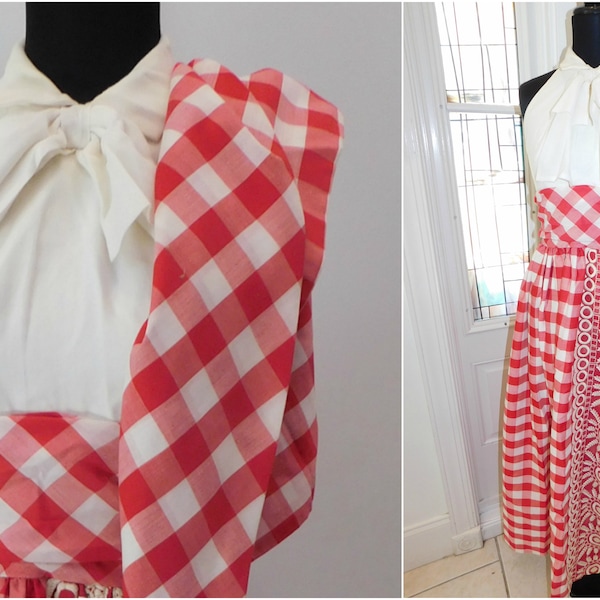 Red Checkered Dress - Etsy