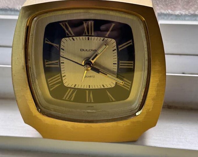 Rare Vintage Bulova Mid Century Modern Desk Alarm Clock Made Japan - Etsy