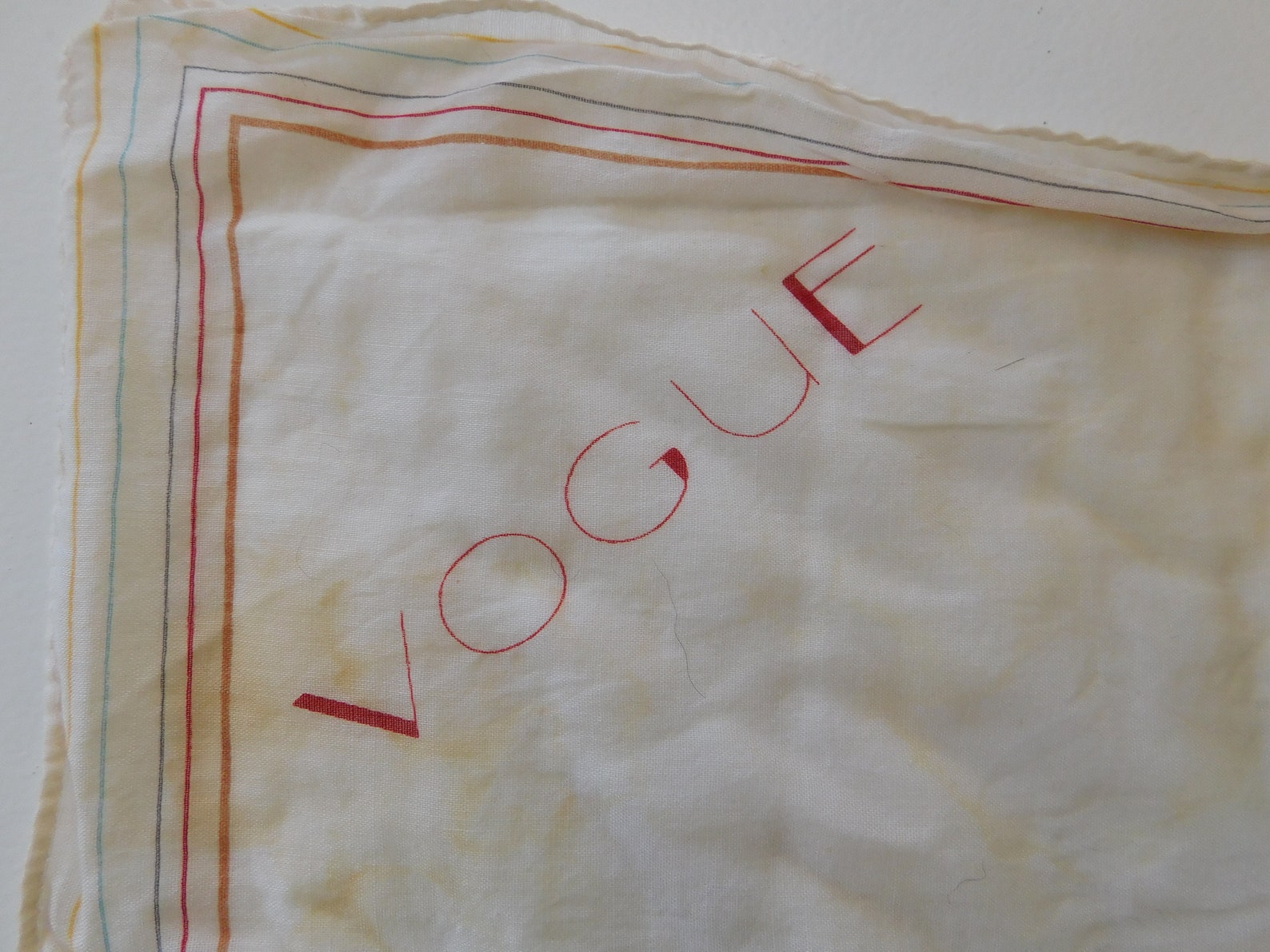 Rare 1920s Vogue Handkerchief Art Deco Helen Dryden Vogue Magazine ...
