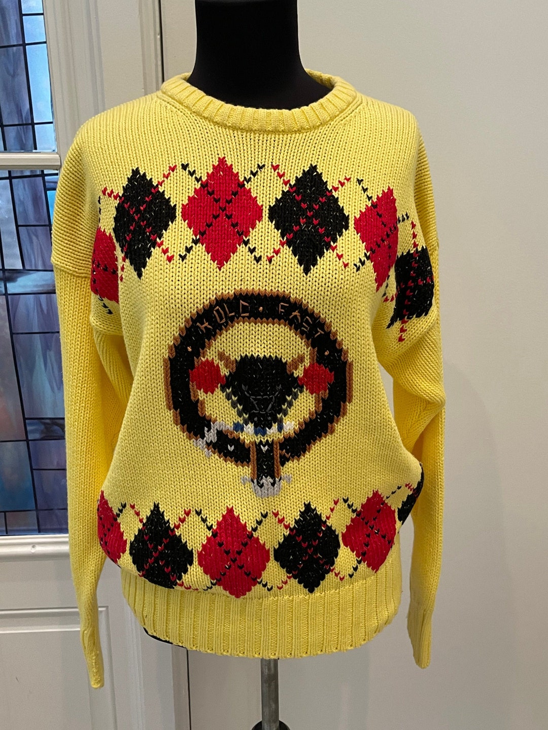 Vintage Macleod Clan Hold Fast Scottish Sweater Clan Macleod Vintage ...