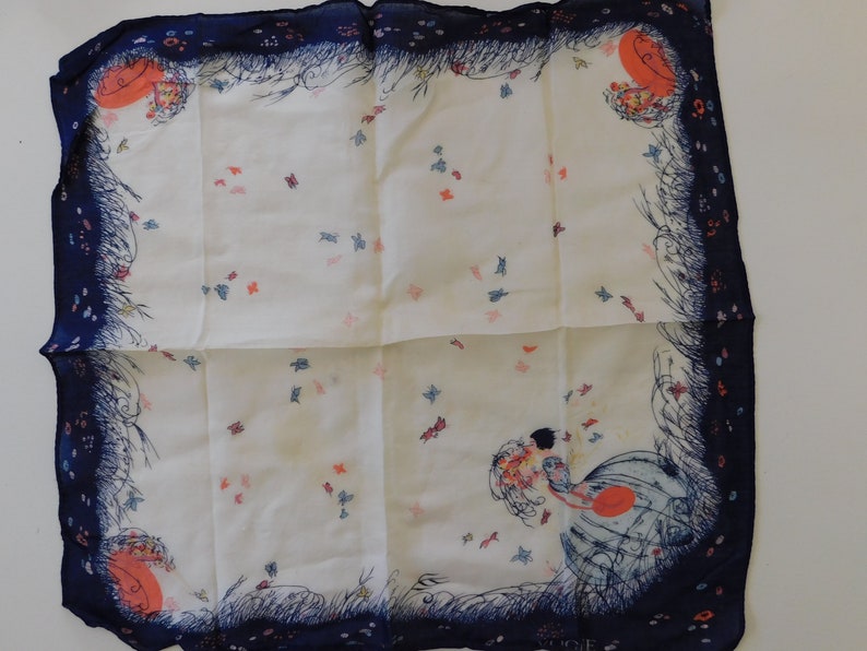 Rare 1920s Vogue Handkerchief Art Deco Vogue Cover Butterflys - Etsy
