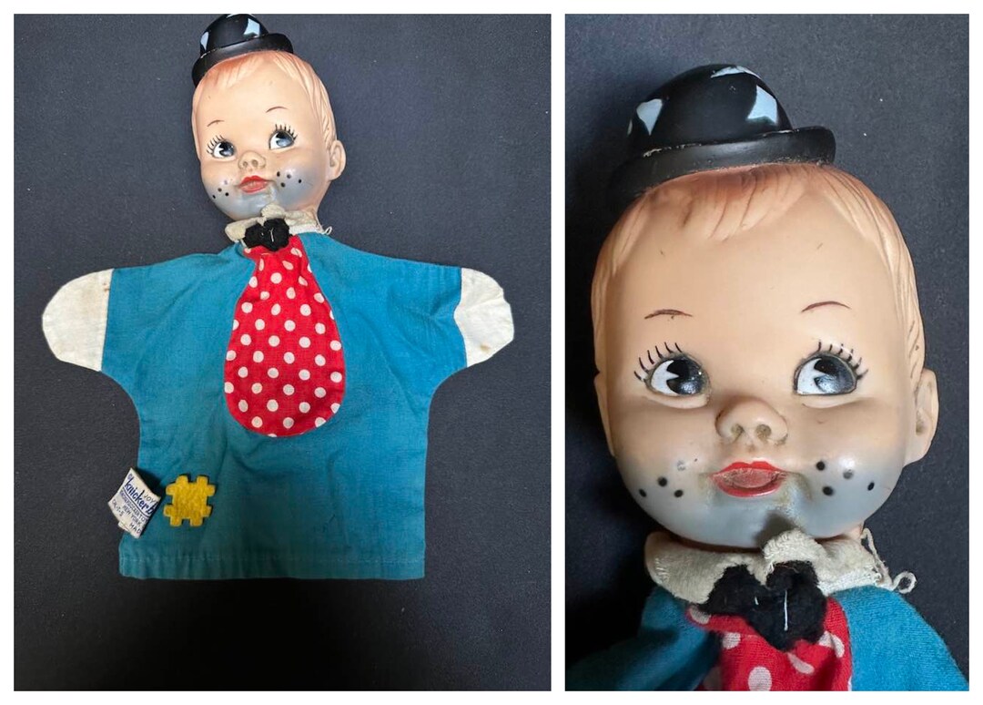 Vintage 1964 Tommy Tramp Hand Puppet Knickerbocker Rare Hand Puppet - Etsy