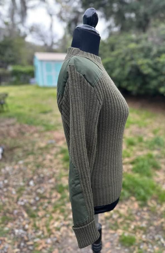 Vintage USMC Marine Corps Wooly Pully Sweater- Olive … - Gem