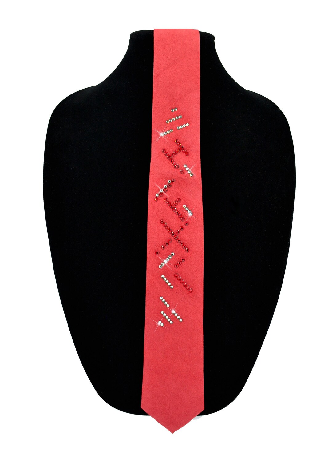 Wedding Red Necktie | Slim-fit Suede Gift | Birthday, Anniversary - Etsy