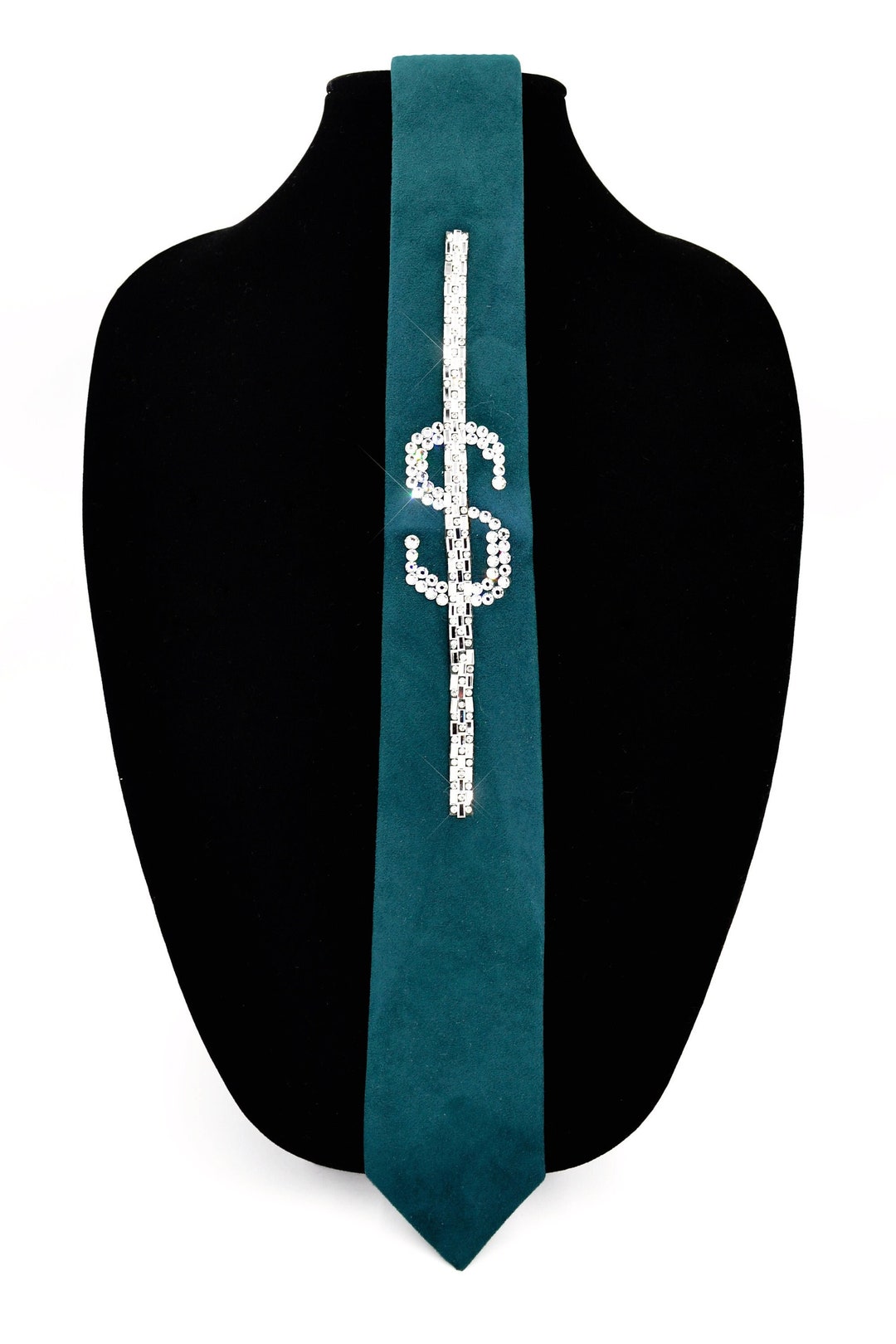 Cash Necktie With Swarovski Crystals - Etsy
