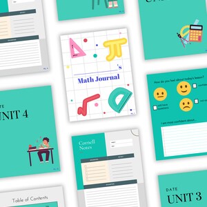 Math Notebook Printable PDF Includes Title Page, Table of Contents ...