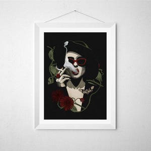 Marla Singer Inspired Print Llustration Art Giclée Print - Etsy UK