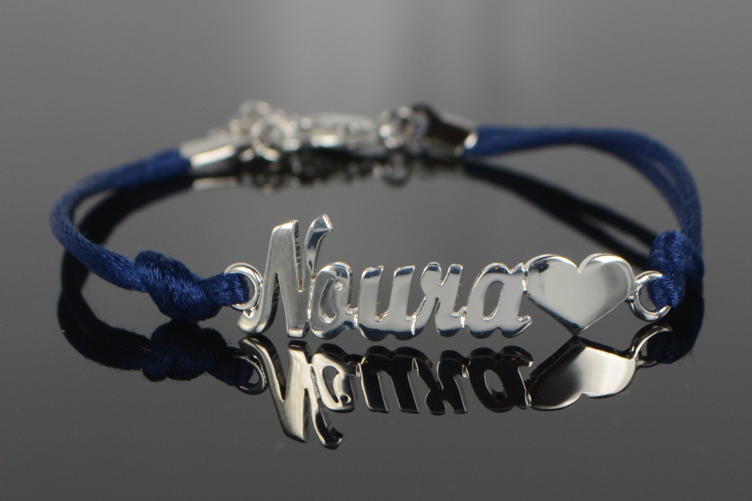 Nom personnalisé bracelet bracelet de nom en argent sterling | Etsy