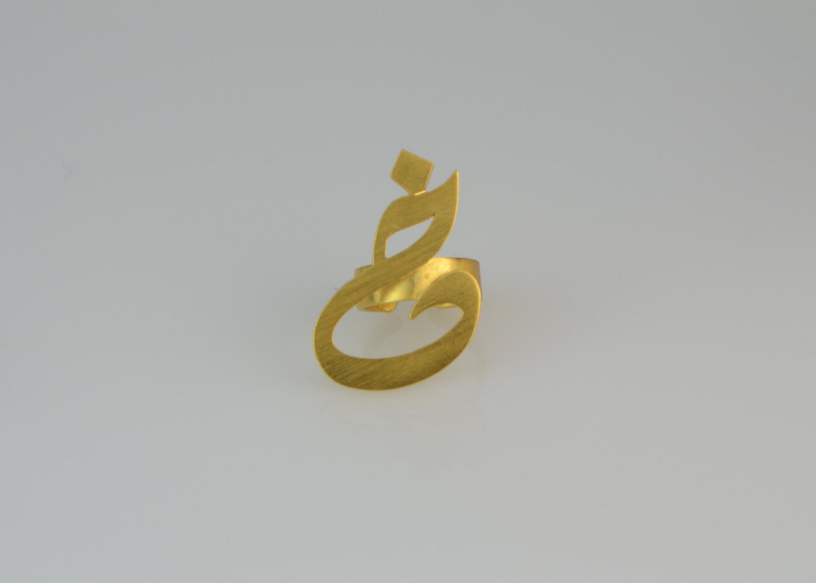 Personalized Arabic or English Alphabet Ring Handmade Letter - Etsy