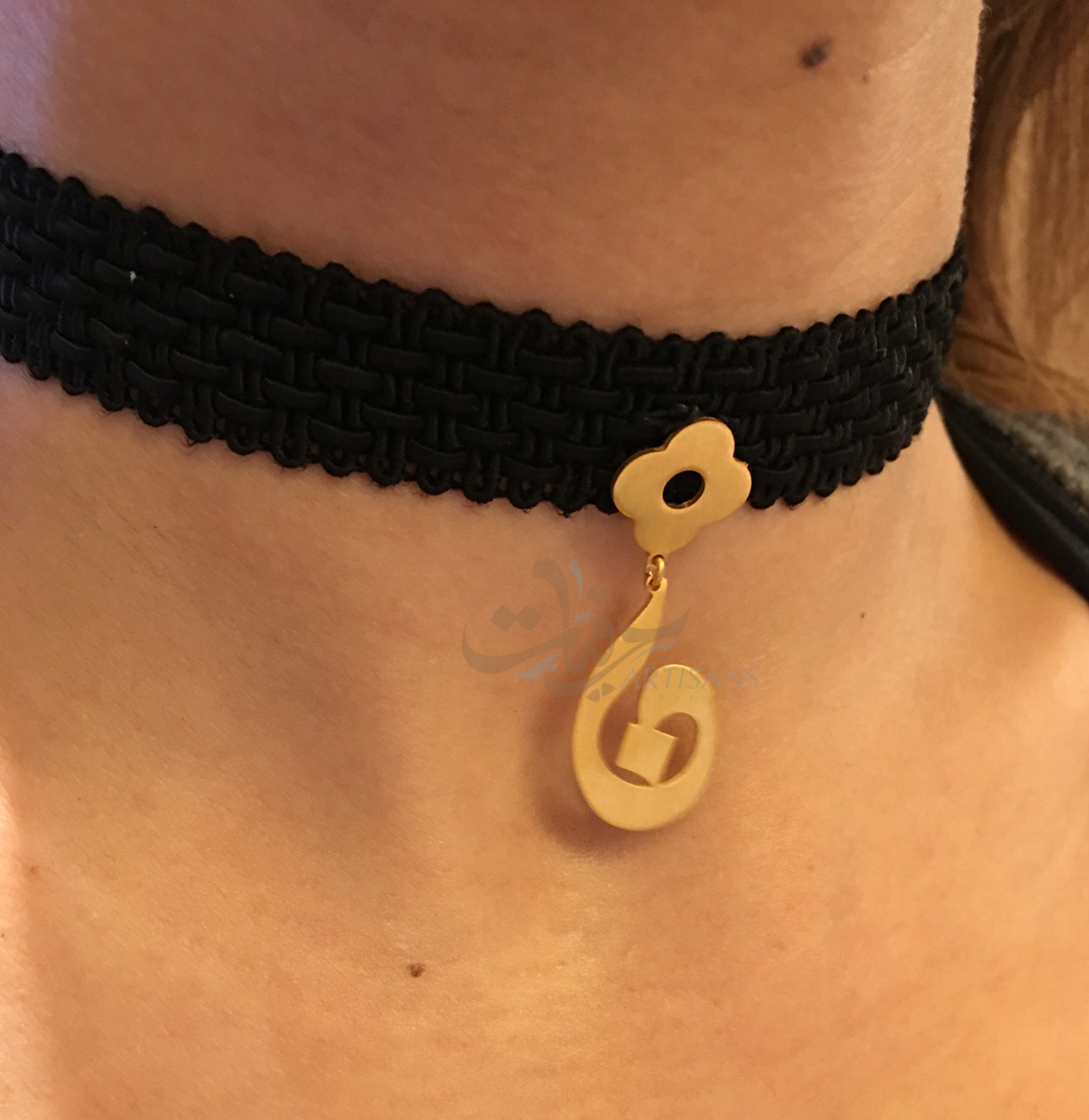 Personalized Arabic or English Alphabet Choker Handmade - Etsy