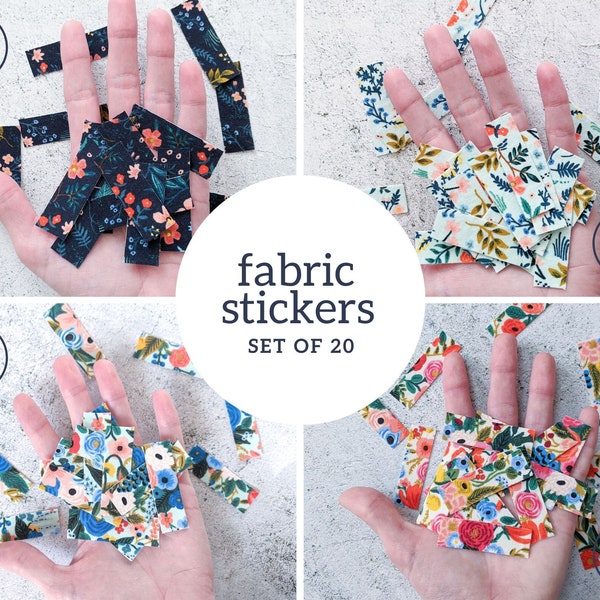 Fabric Stickers - Etsy