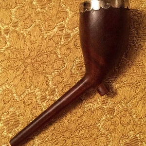 Exquisite Antique C1880-1890 Victorian Footed “cutty” Pipe With Silver ...