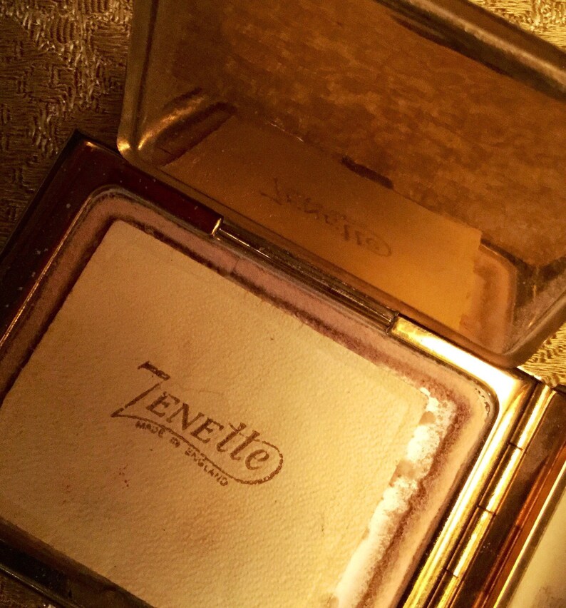 Vintage Art Deco Zenette Powder Compact 1940's | Etsy