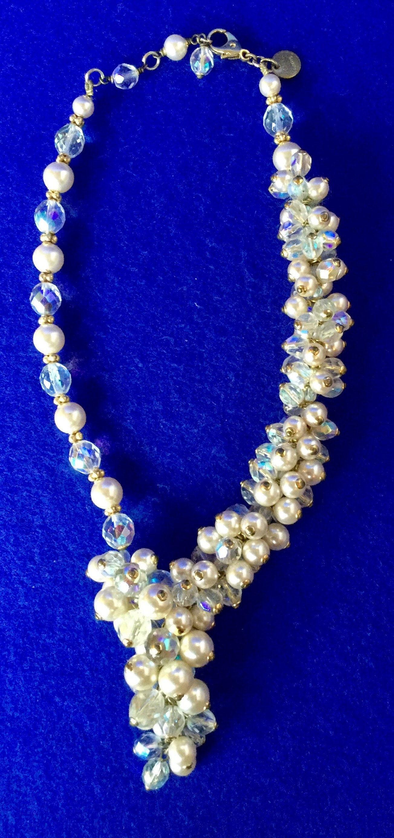 Stunning 1950s French Signed Parisian Vintage Asymmetrical Choker ...