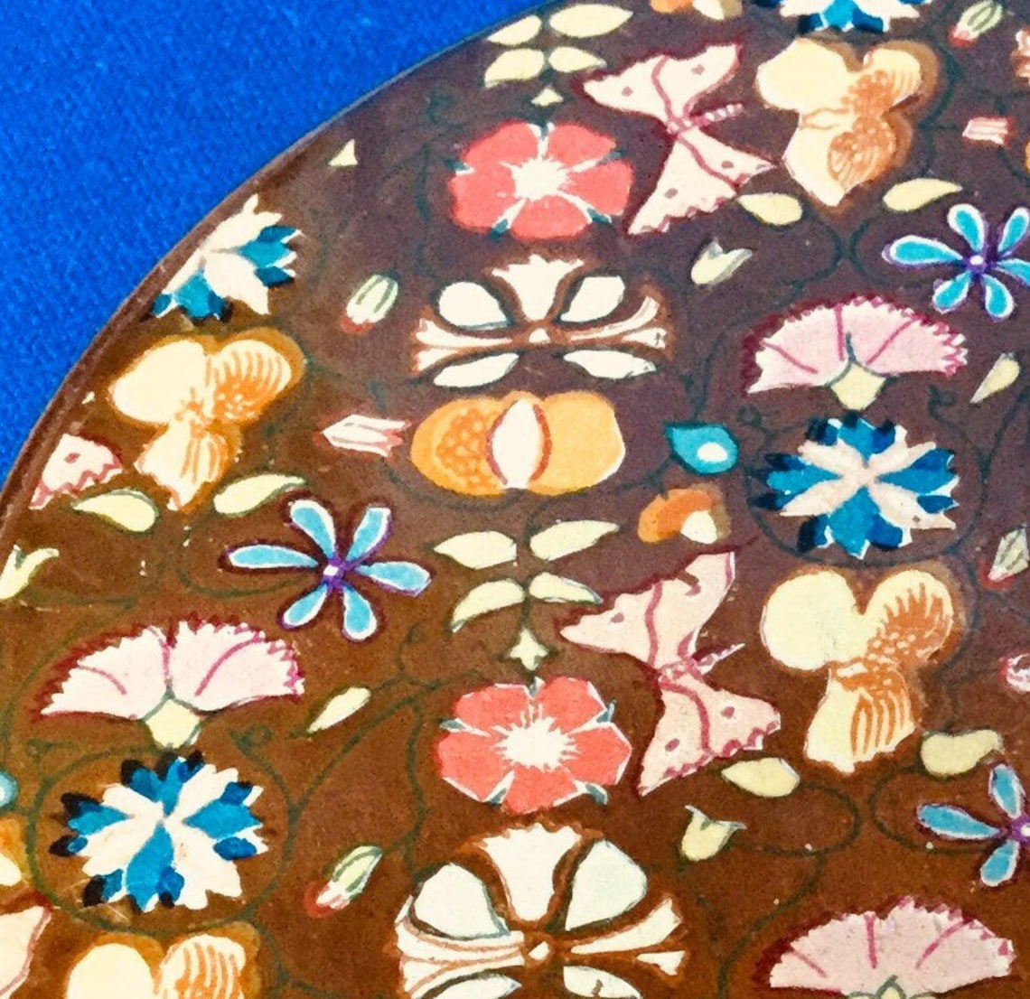 1950s Floral Garden Circular Powder Compact With Gauze and | Etsy