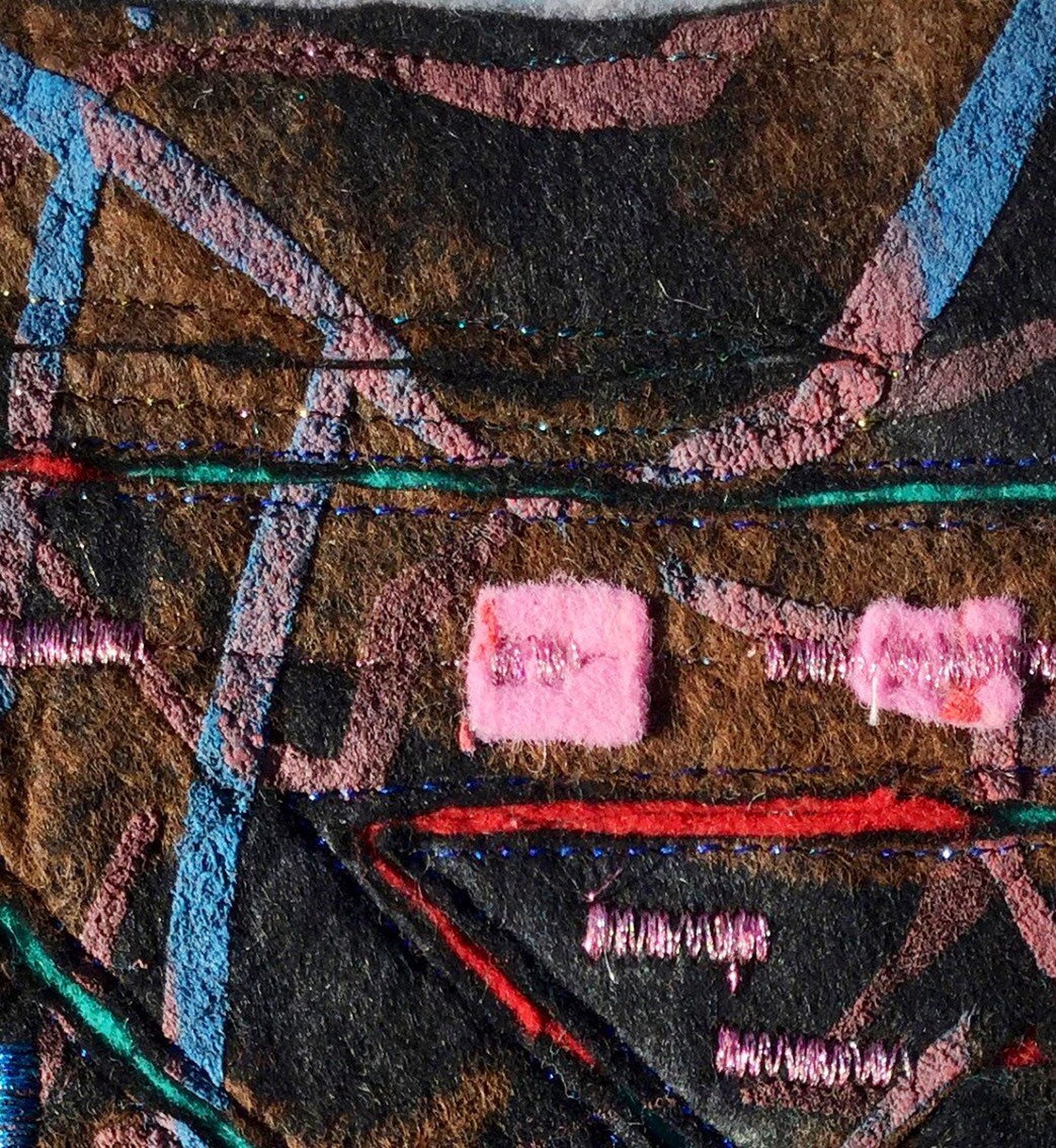 Jeanette Appleton Signed 1982 Felted Wool Artwork, Rare, Unmounted. - Etsy