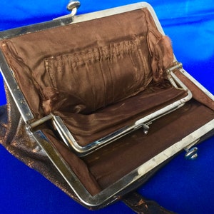 Lovely Leather Handbag With Chrome Clasp . - Etsy